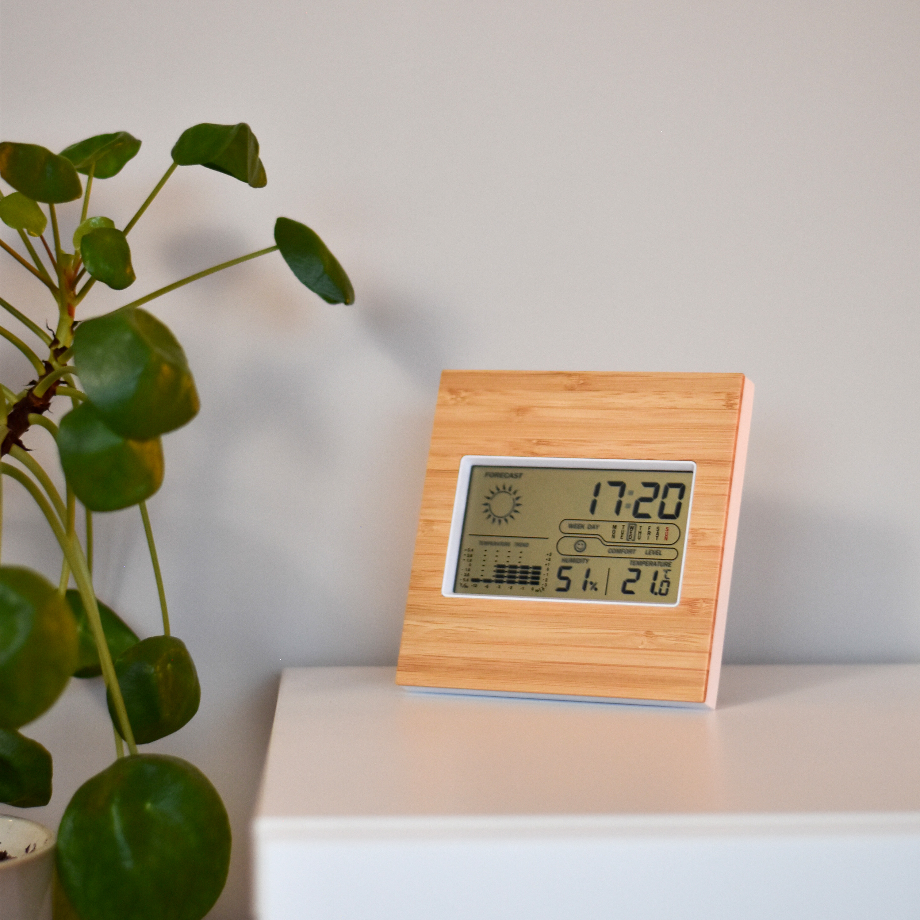 Buy Digital Alarm Clock with thermometer and hygrometer | Silvergear.eu ...
