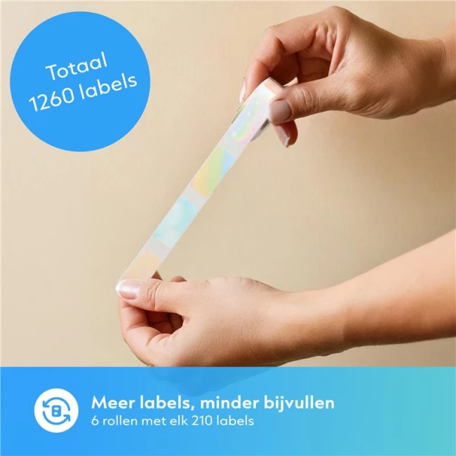 Navullingen Fichero Label Printer - 14 x 30mm - Kleuren Mix - 6 ...